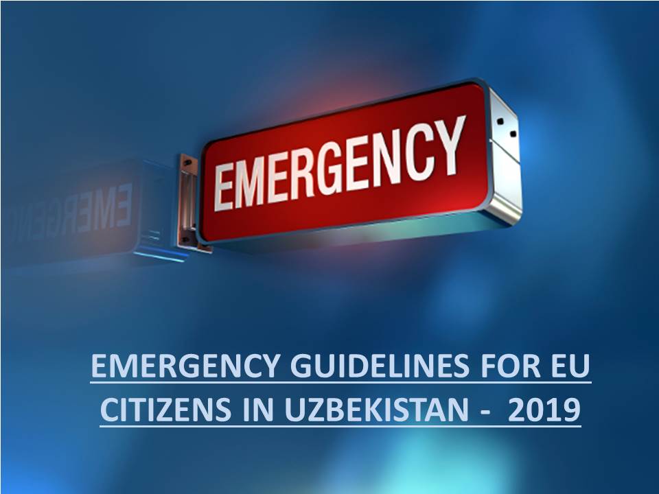 EMERGENCY GUIDELINES FOR EU CITIZENS IN UZBEKISTAN - 2019 | EEAS