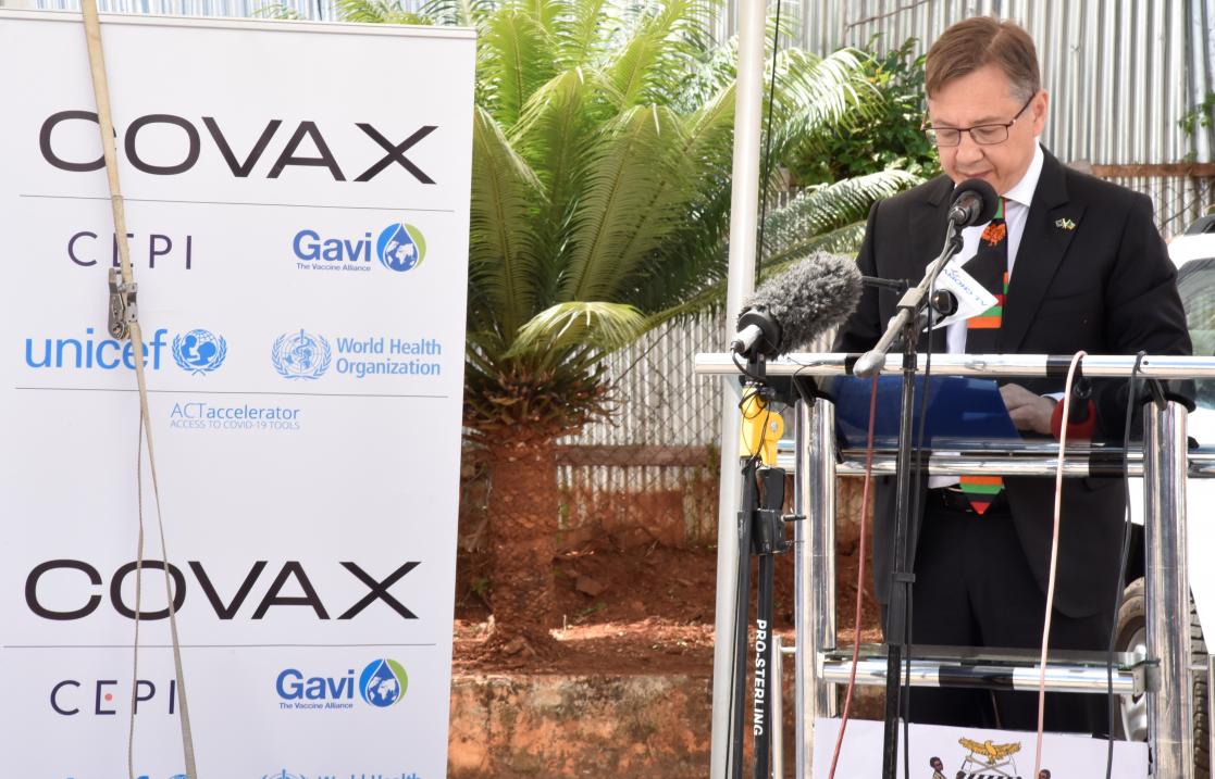 Zambia receives first Covid-19 vaccines under COVAX facility and immediately launches the roll ...