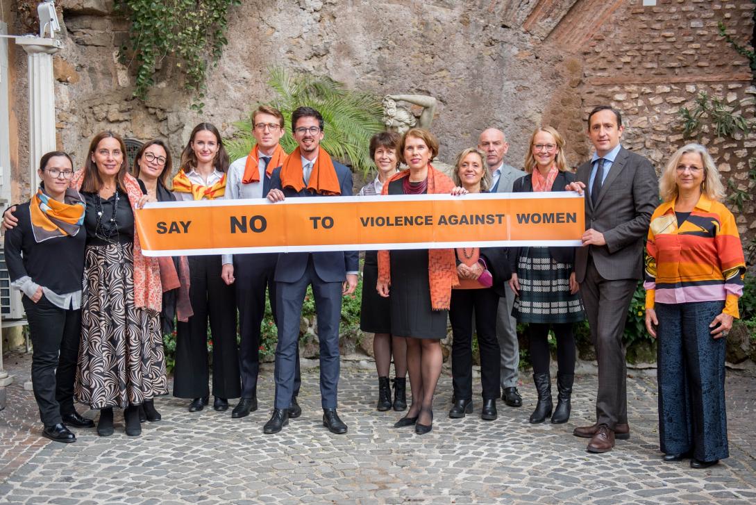 The EU Delegation in Rome says “NO to violence against women”! | EEAS